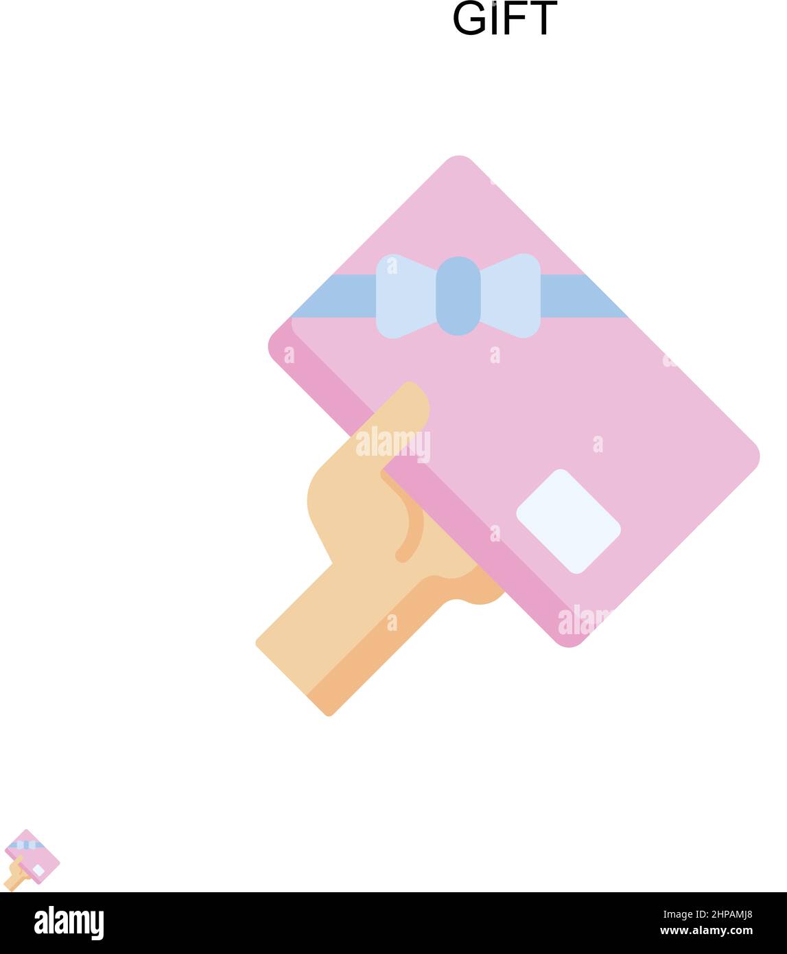 Gift Simple vector icon. Illustration symbol design template for web ...