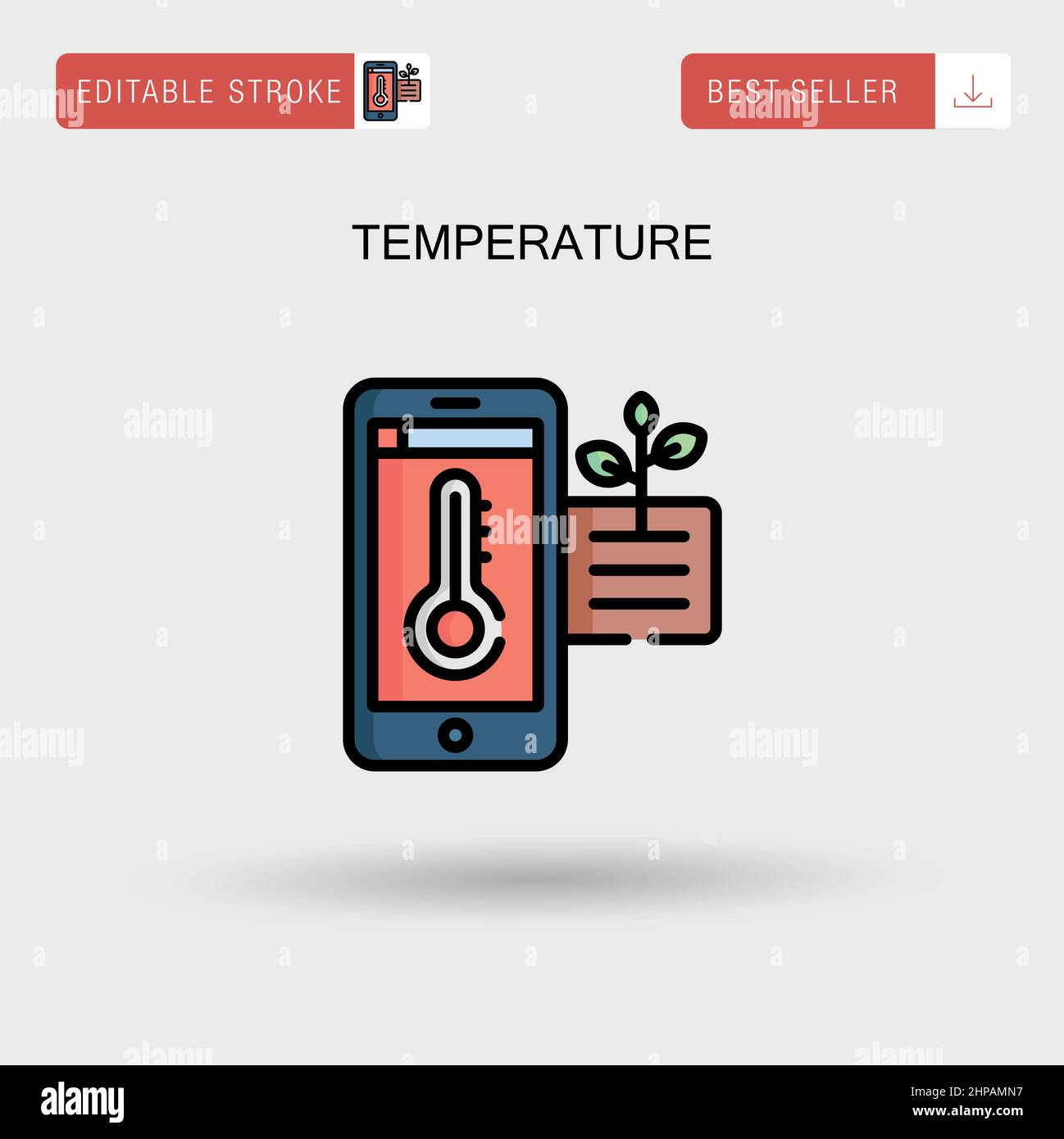 Temperature Simple vector icon Stock Vector Image & Art - Alamy