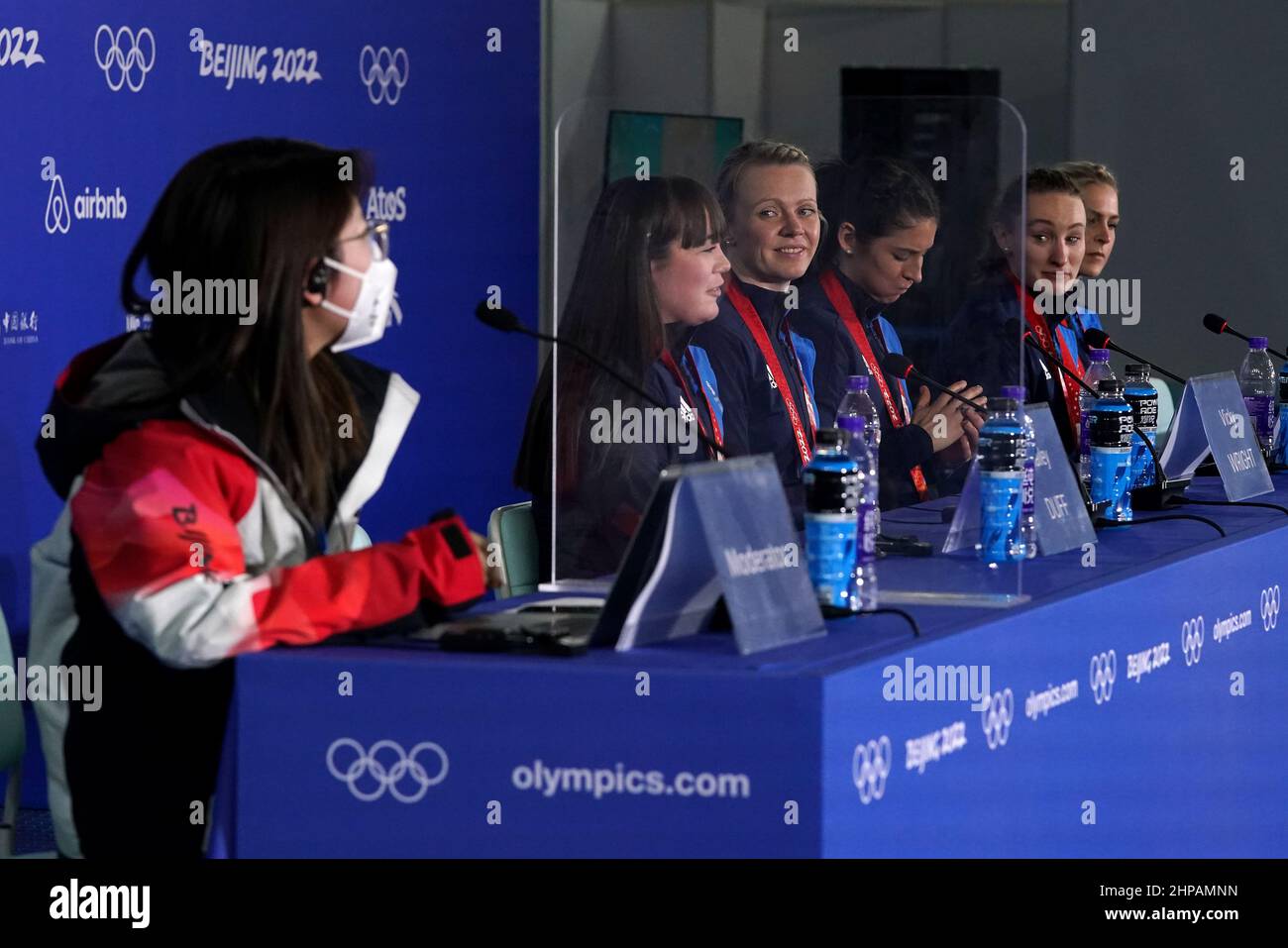 Great Britain's Hailey Duff, Vicky Wright, Eve Muirhead, Jennifer Dodd ...