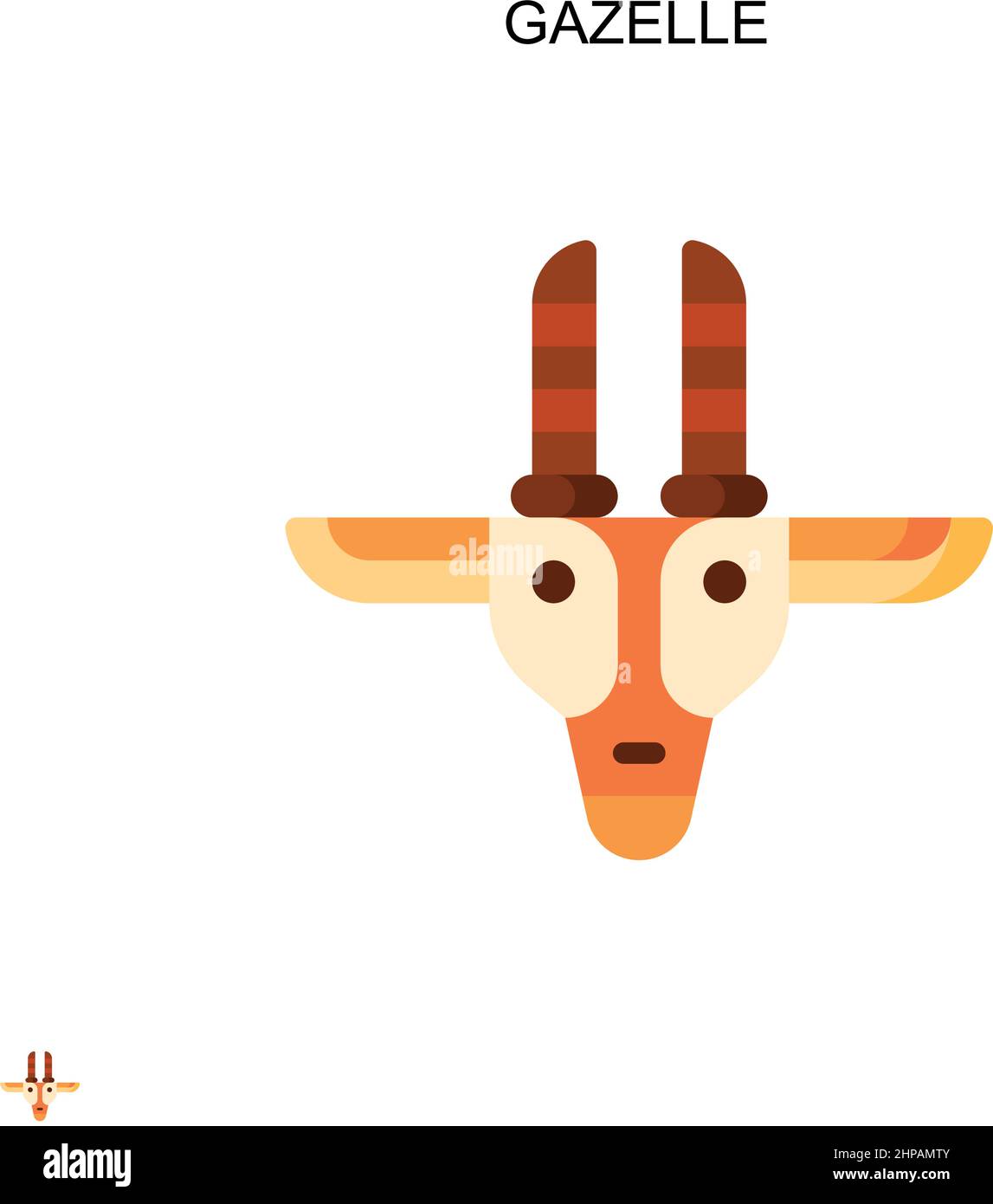 Cartoon gazelle hi-res stock photography and images - Alamy