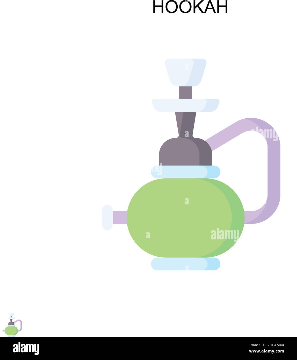 Hookah Simple vector icon. Illustration symbol design template for web ...