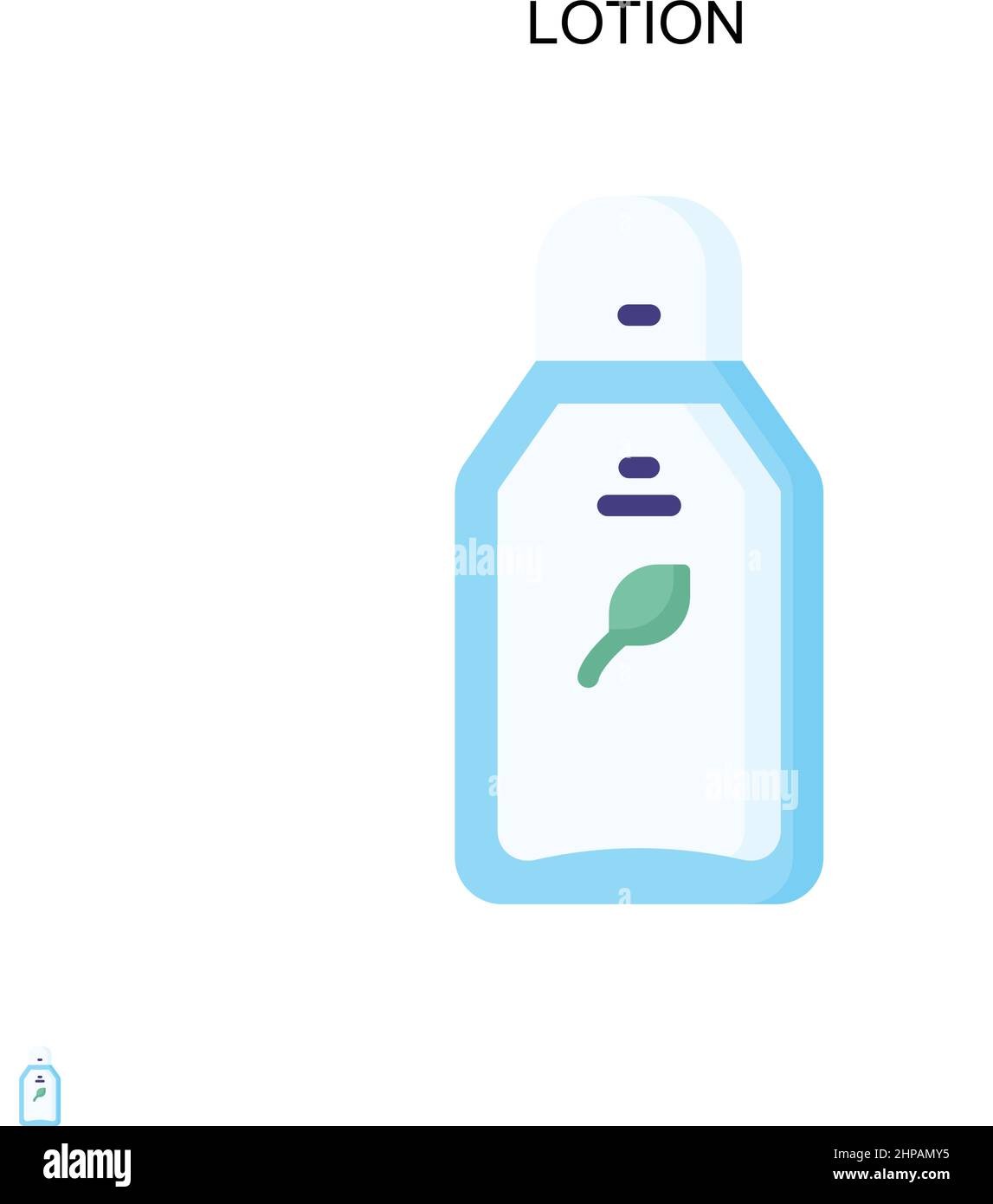 Lotion Simple vector icon. Illustration symbol design template for web ...