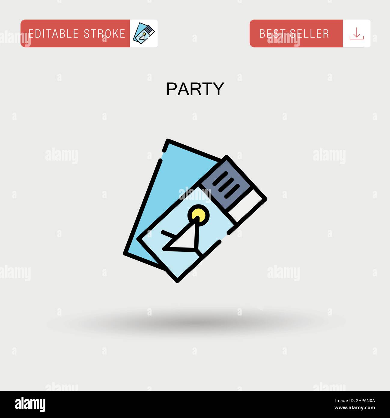 Party Simple vector icon Stock Vector Image & Art - Alamy