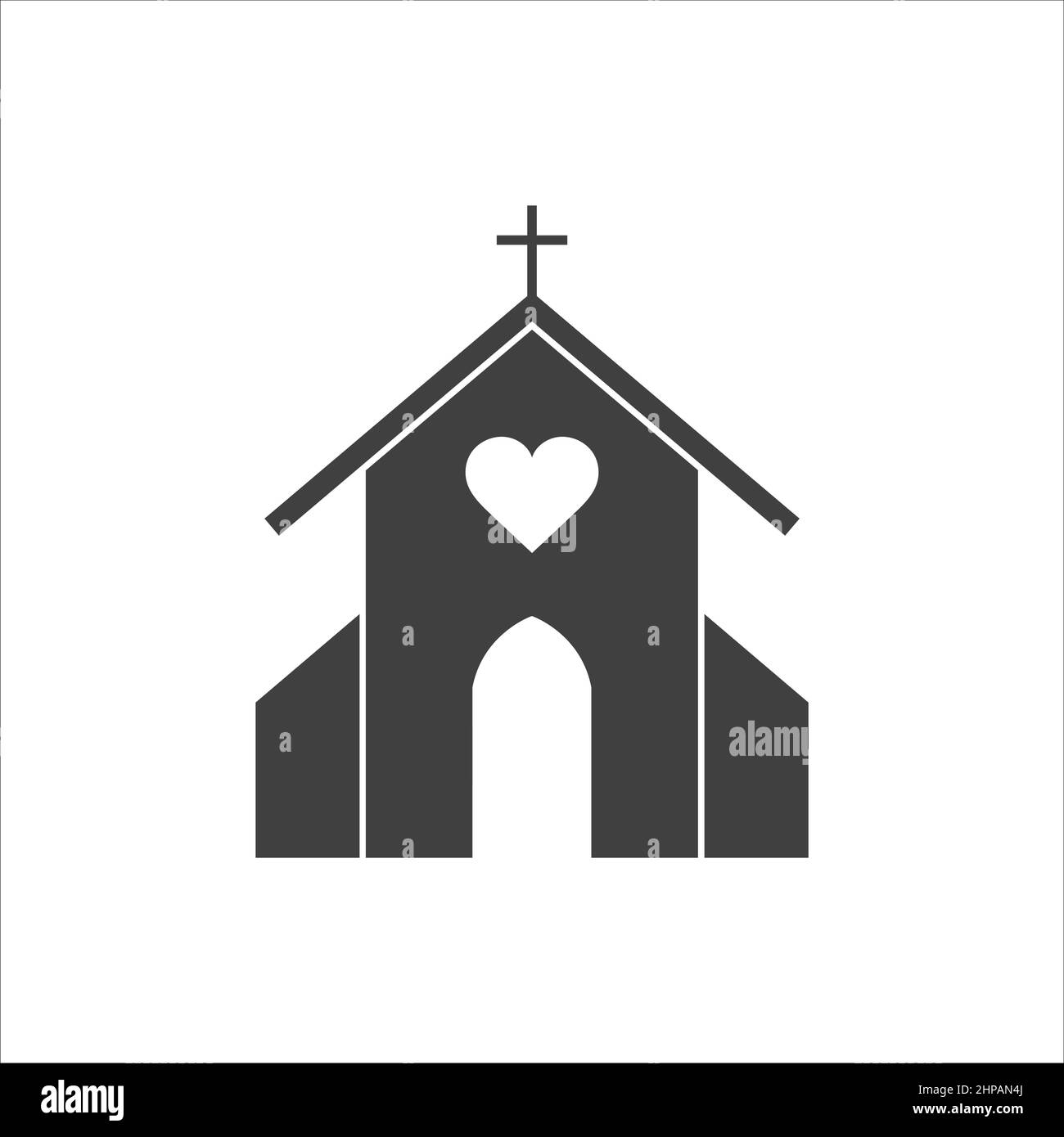 White traditional church modern Black and White Stock Photos & Images ...