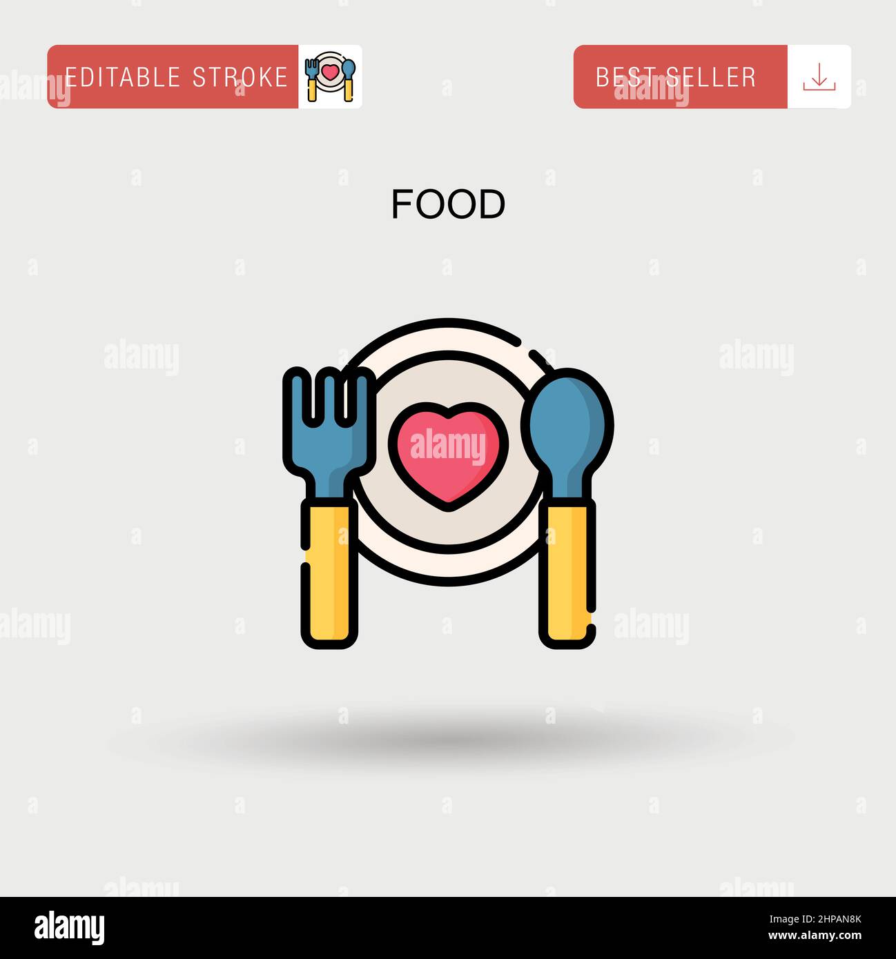 Food Simple vector icon Stock Vector Image & Art - Alamy