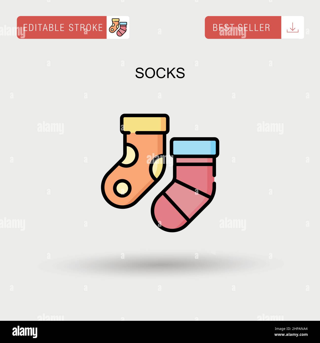 Socks design Stock Vector Images - Alamy