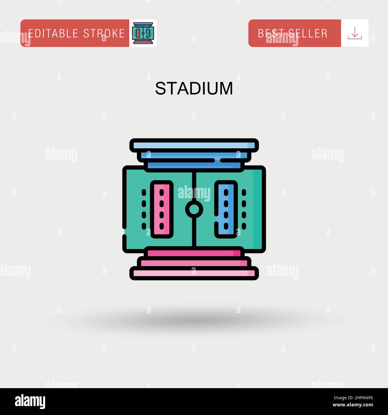 Stadium icon hi-res stock photography and images - Alamy