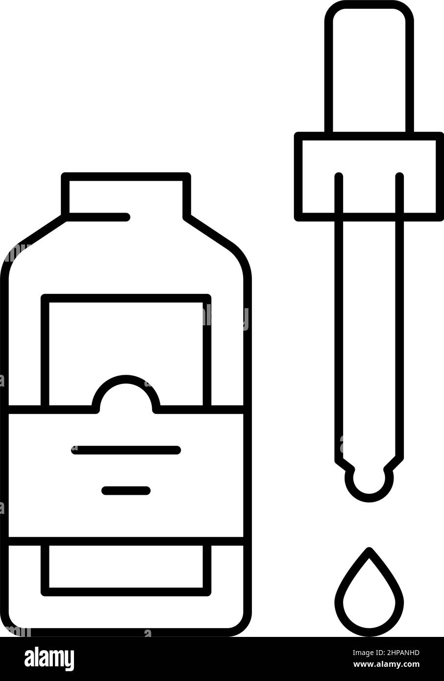 essential oil line icon vector black illustration Stock Vector Image ...