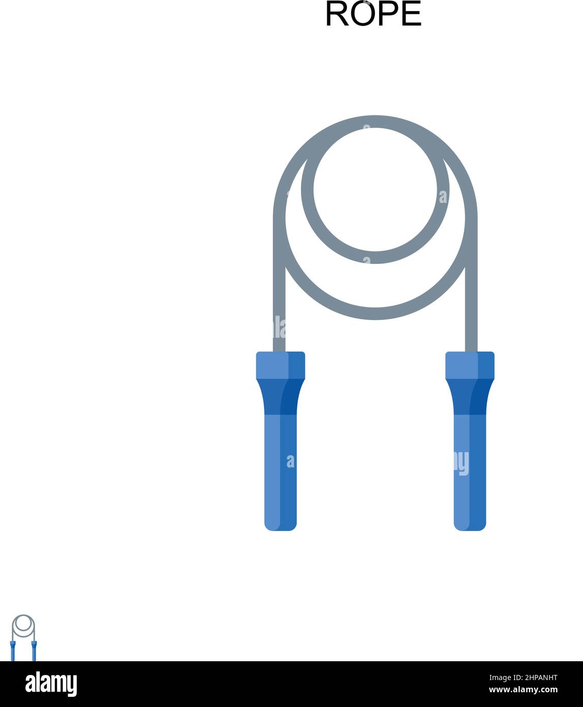 Rope Simple vector icon. Illustration symbol design template for web ...