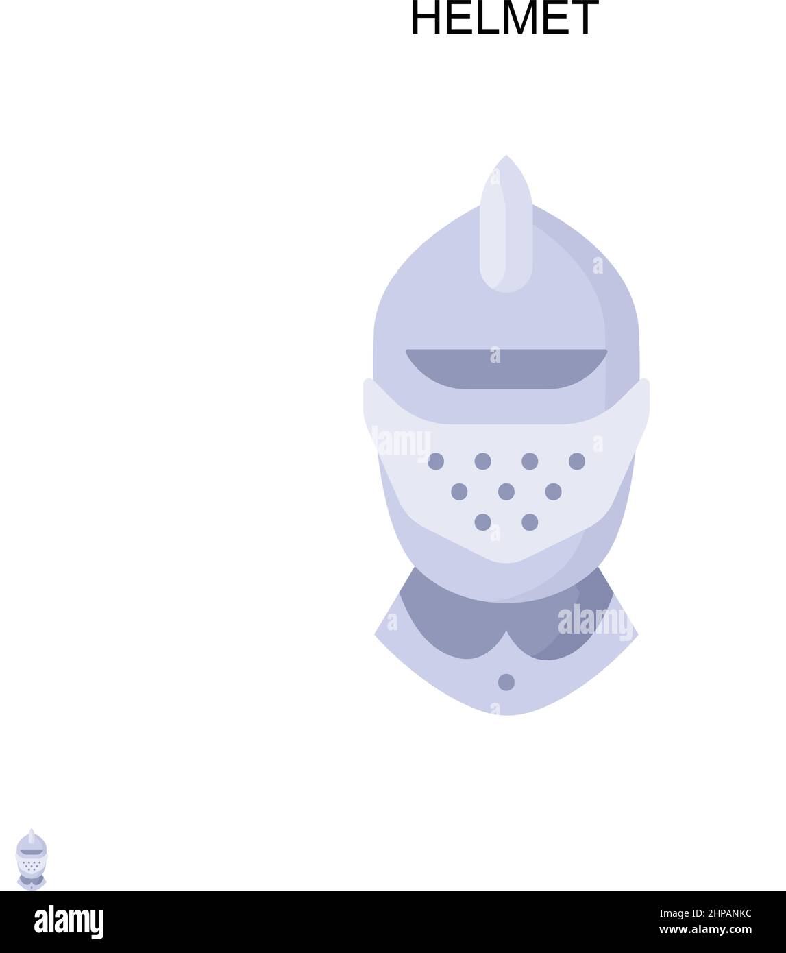 Helmet Simple vector icon. Illustration symbol design template for web ...