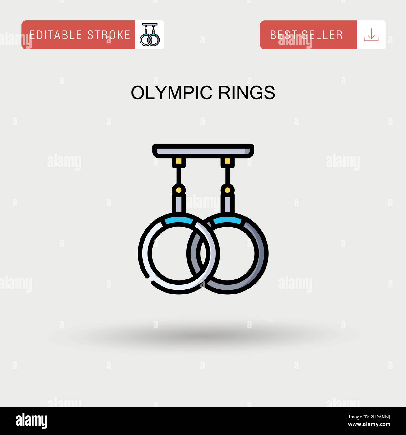 Olympic rings logo vector hi-res stock photography and images - Alamy