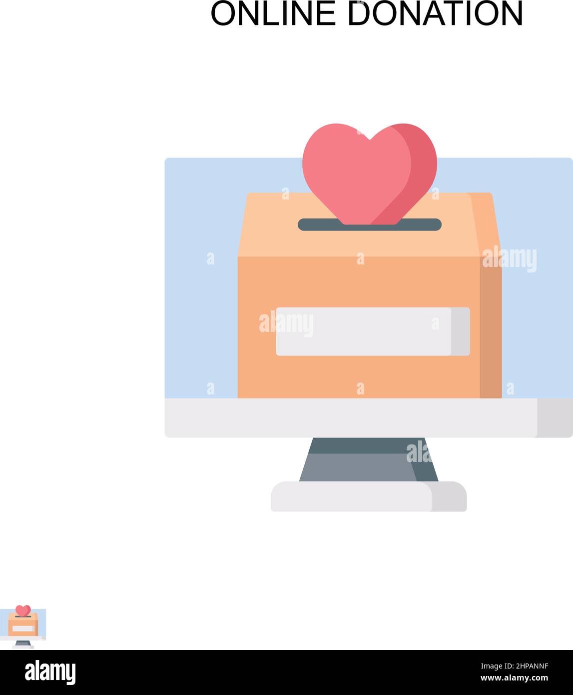 Online charity donation screen Stock Vector Images - Alamy