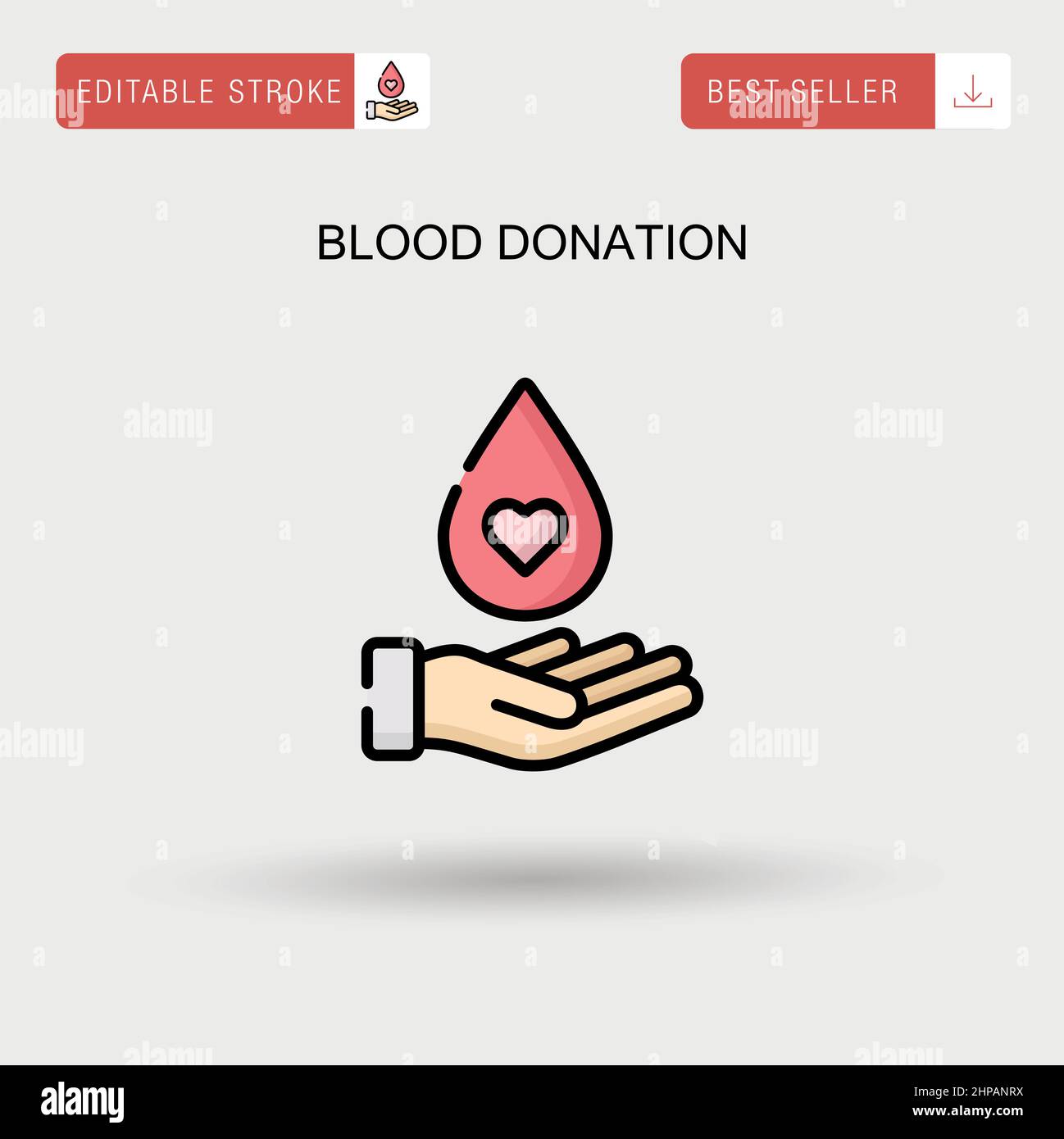 Heart day donation woman Stock Vector Images - Alamy