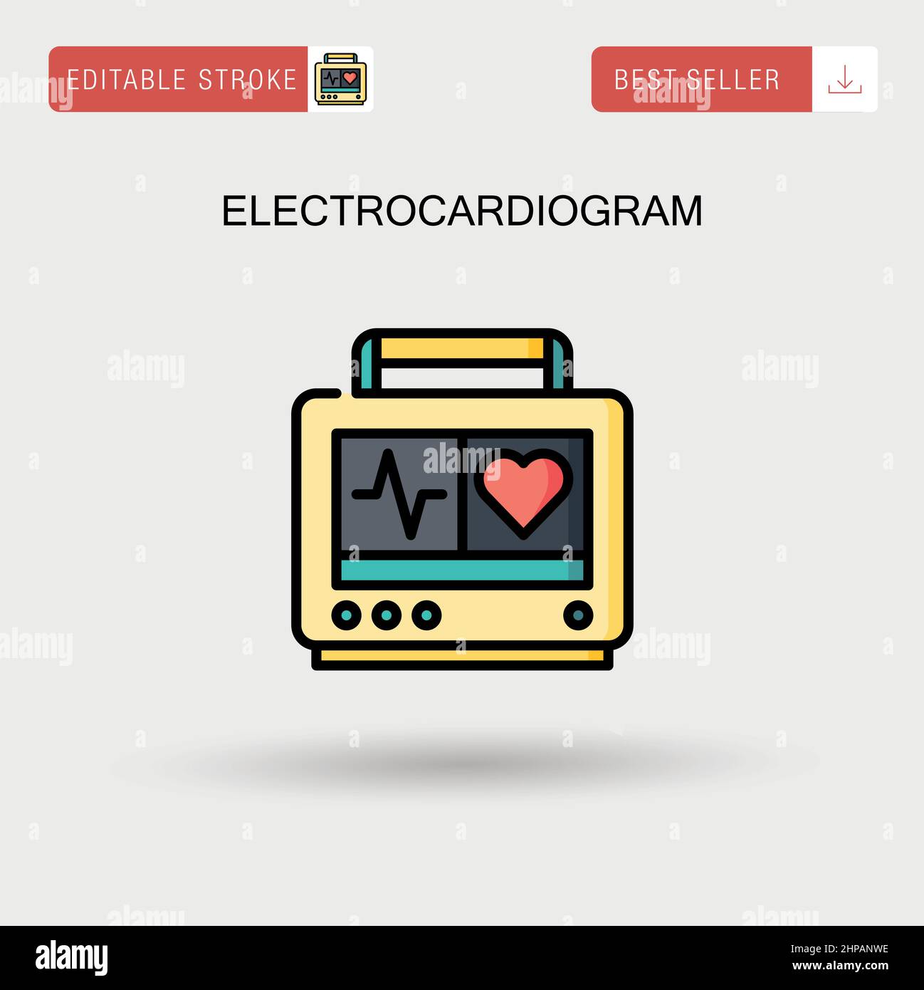 Cardiogram graph paper background Stock Vector Images - Alamy