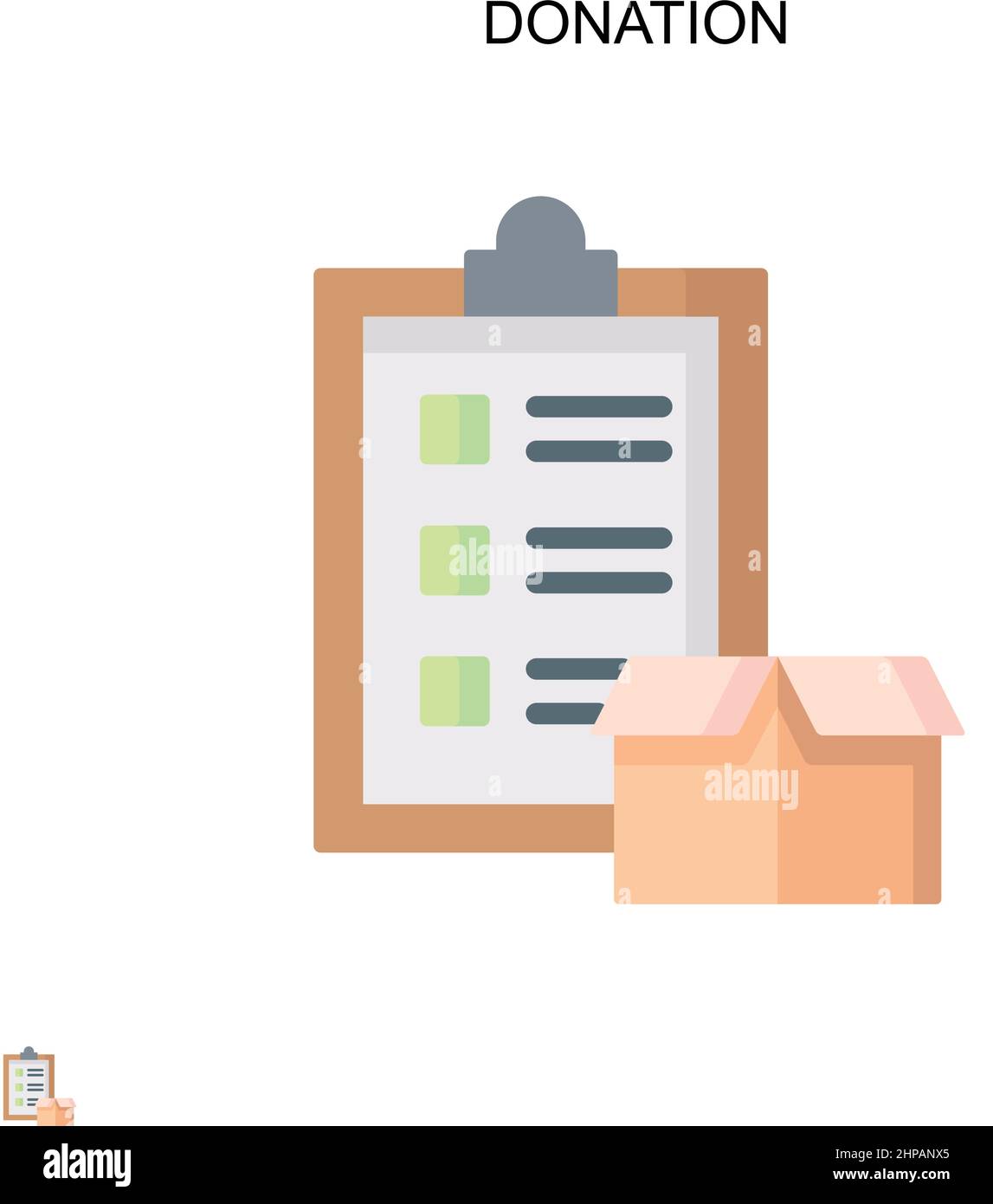 Food donation icon hi-res stock photography and images - Alamy