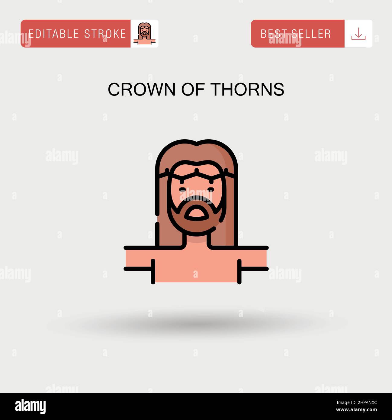 Thorn crown cross hi-res stock photography and images - Alamy