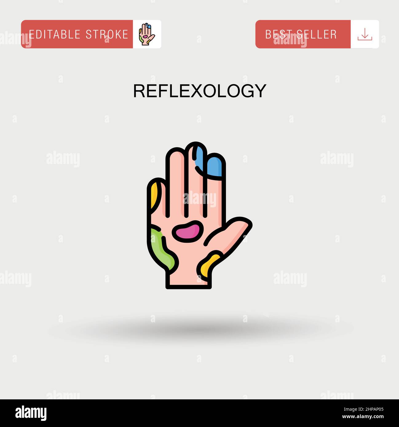 Reflexology relaxation Stock Vector Images - Alamy
