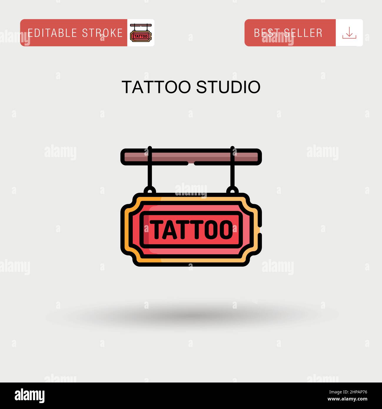 Tattoo studio badge Stock Vector Images - Alamy