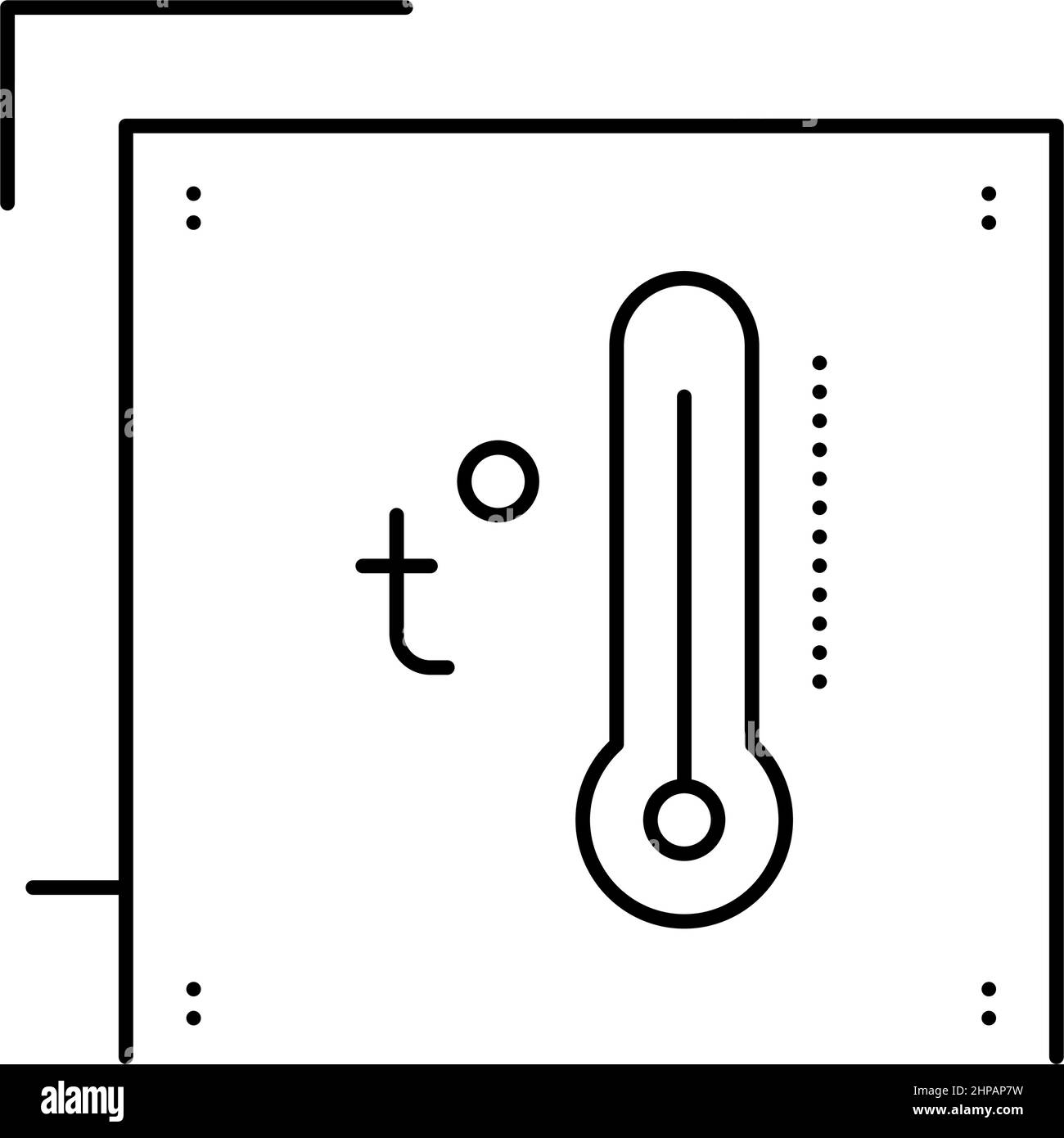temperature preserving layer line icon vector illustration Stock Vector ...