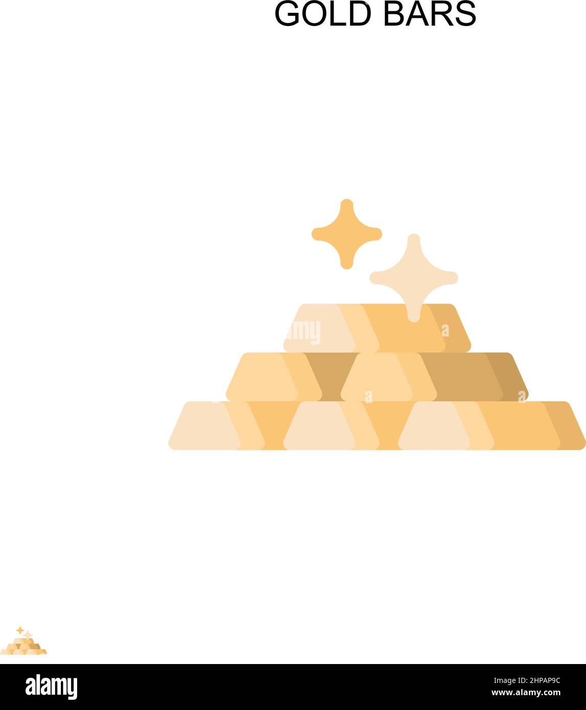 Gold bars and white background Stock Vector Images - Alamy