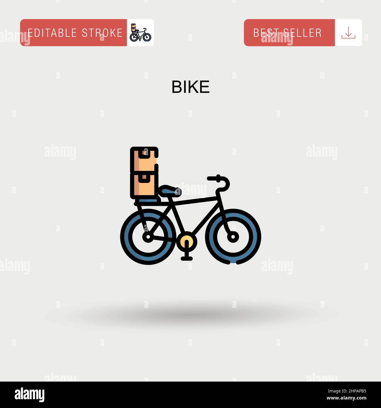 Bike Simple vector icon Stock Vector Image & Art - Alamy