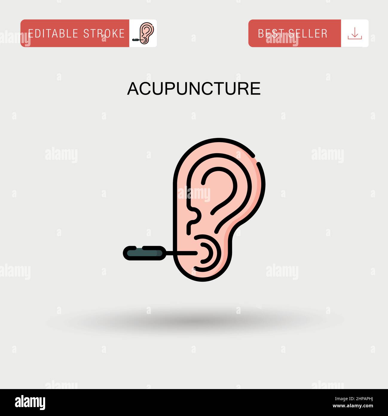 Acupuncture Simple vector icon Stock Vector Image & Art - Alamy