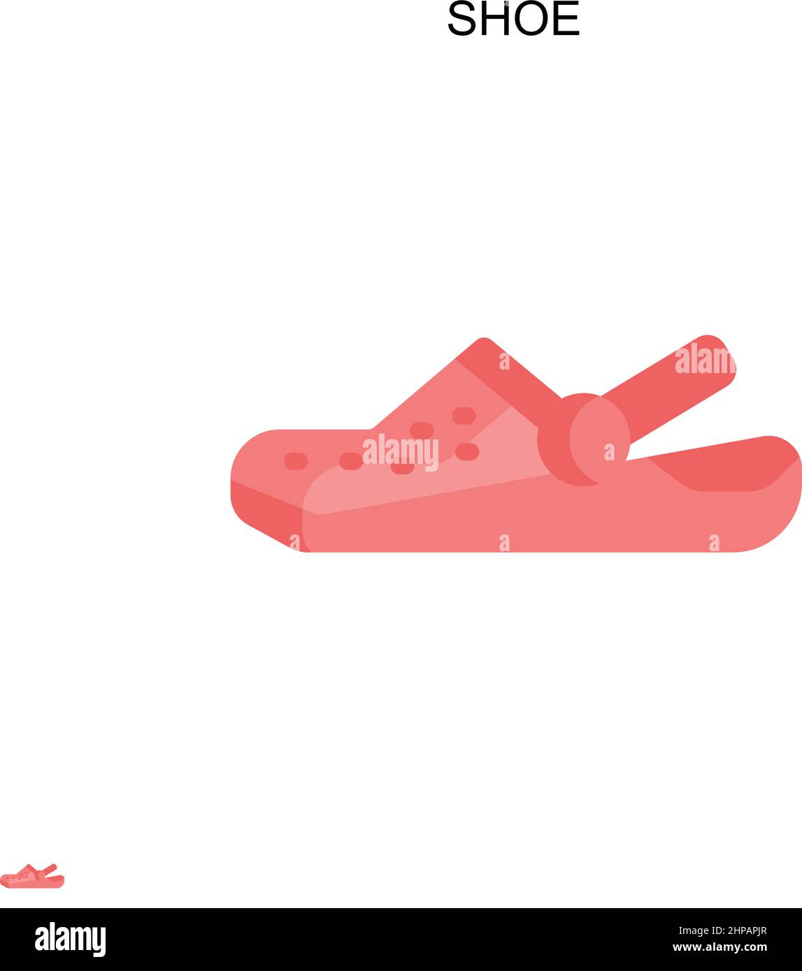 Shoe Simple vector icon. Illustration symbol design template for web ...