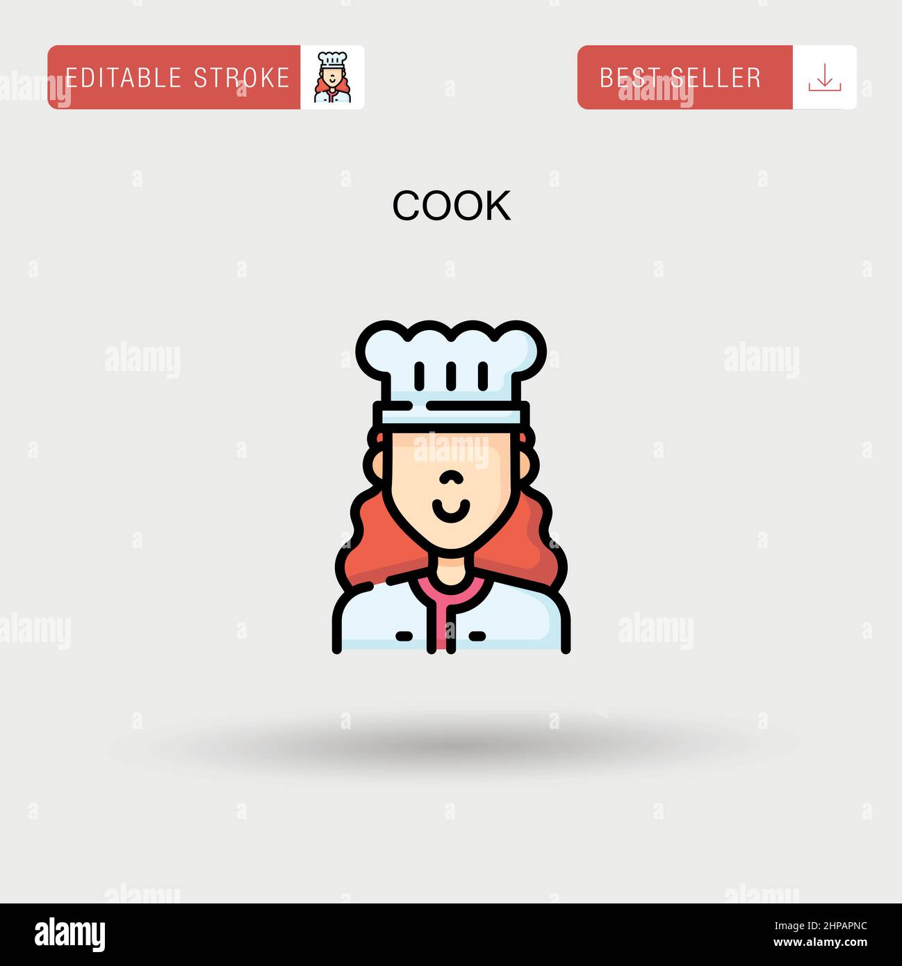 Cook Simple vector icon Stock Vector Image & Art - Alamy