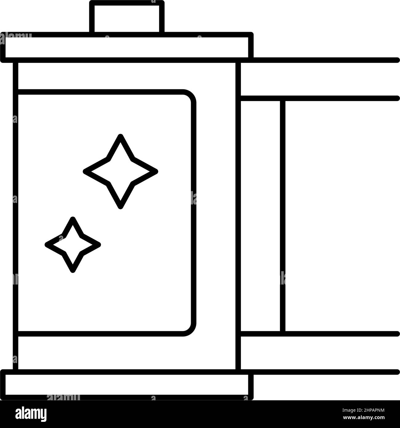 photo camera roll line icon vector illustration Stock Vector Image ...