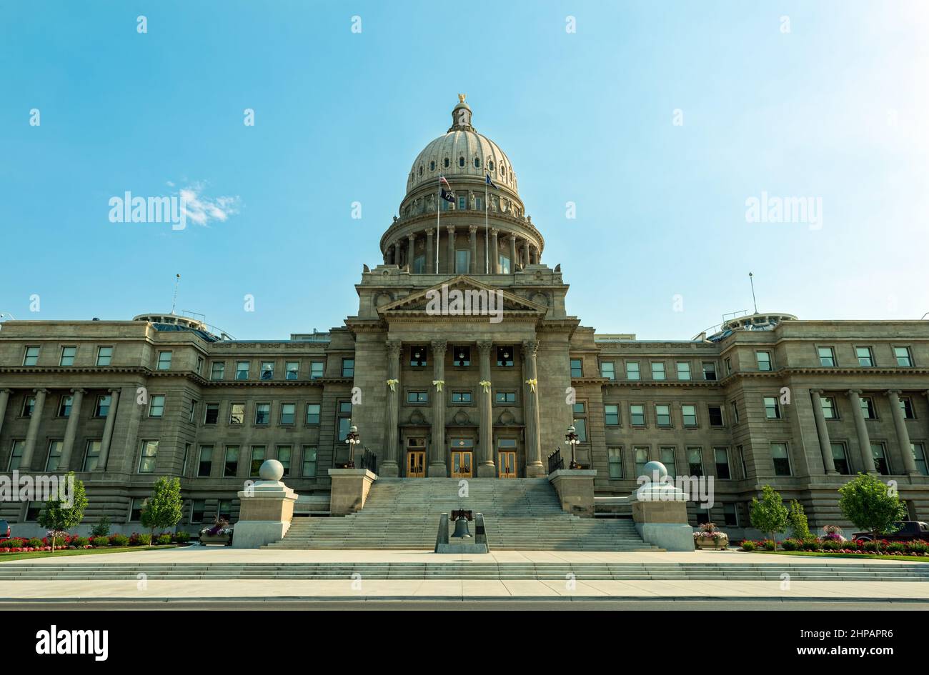 The front of the State Capitol building in Boise, Idaho, USA Stock ...