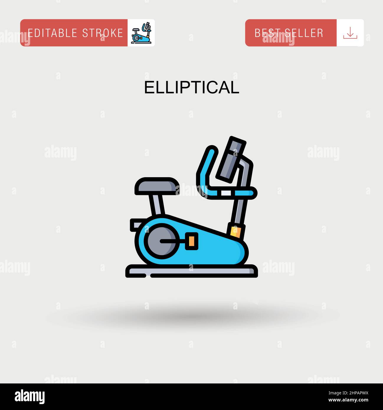 Elliptic machine Stock Vector Images - Alamy