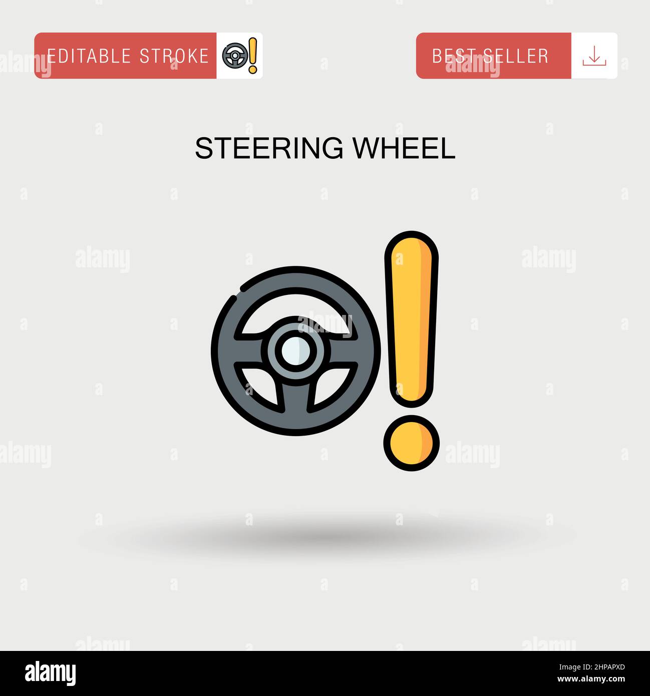 Car steering wheel vector logo hi-res stock photography and images - Alamy