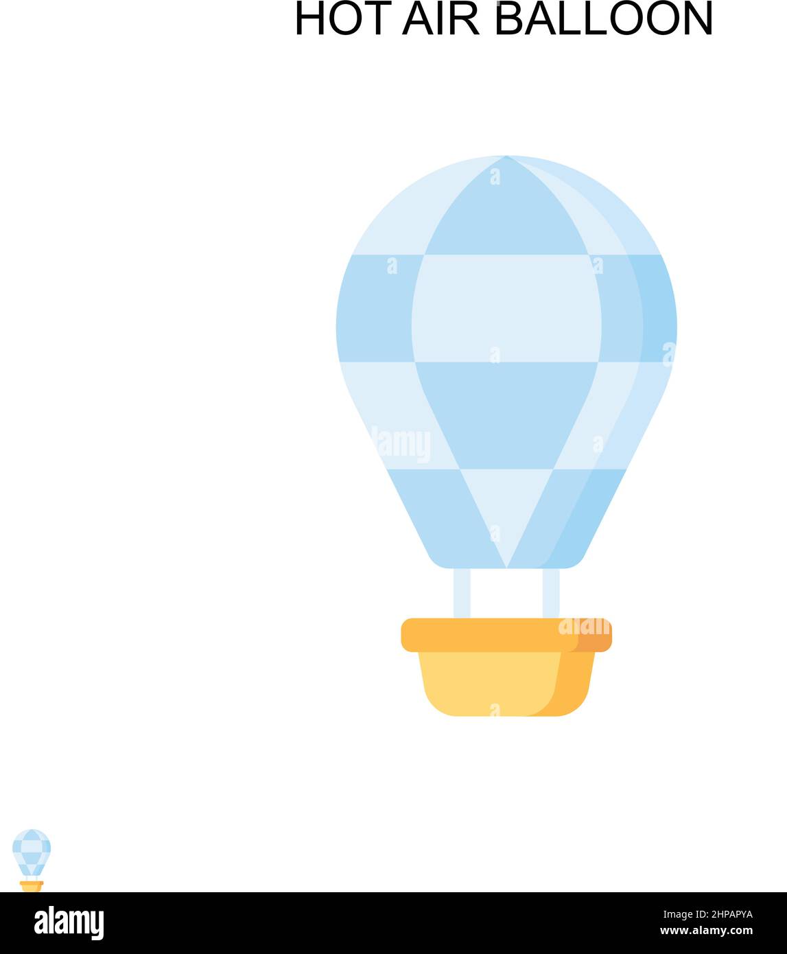 Hot air balloon cartoon illustration Stock Vector Images - Alamy