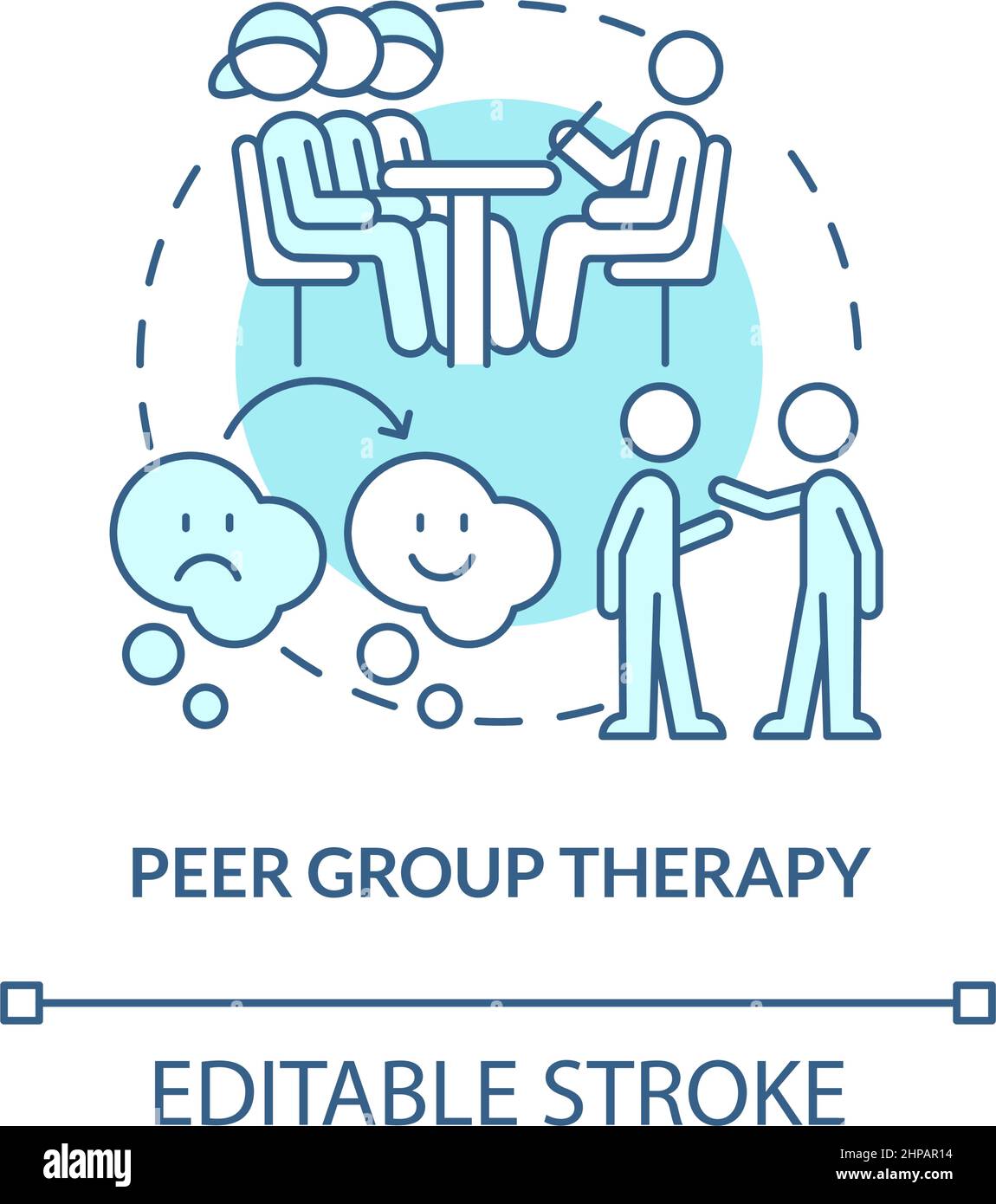 Peer to peer counseling Cut Out Stock Images & Pictures - Alamy