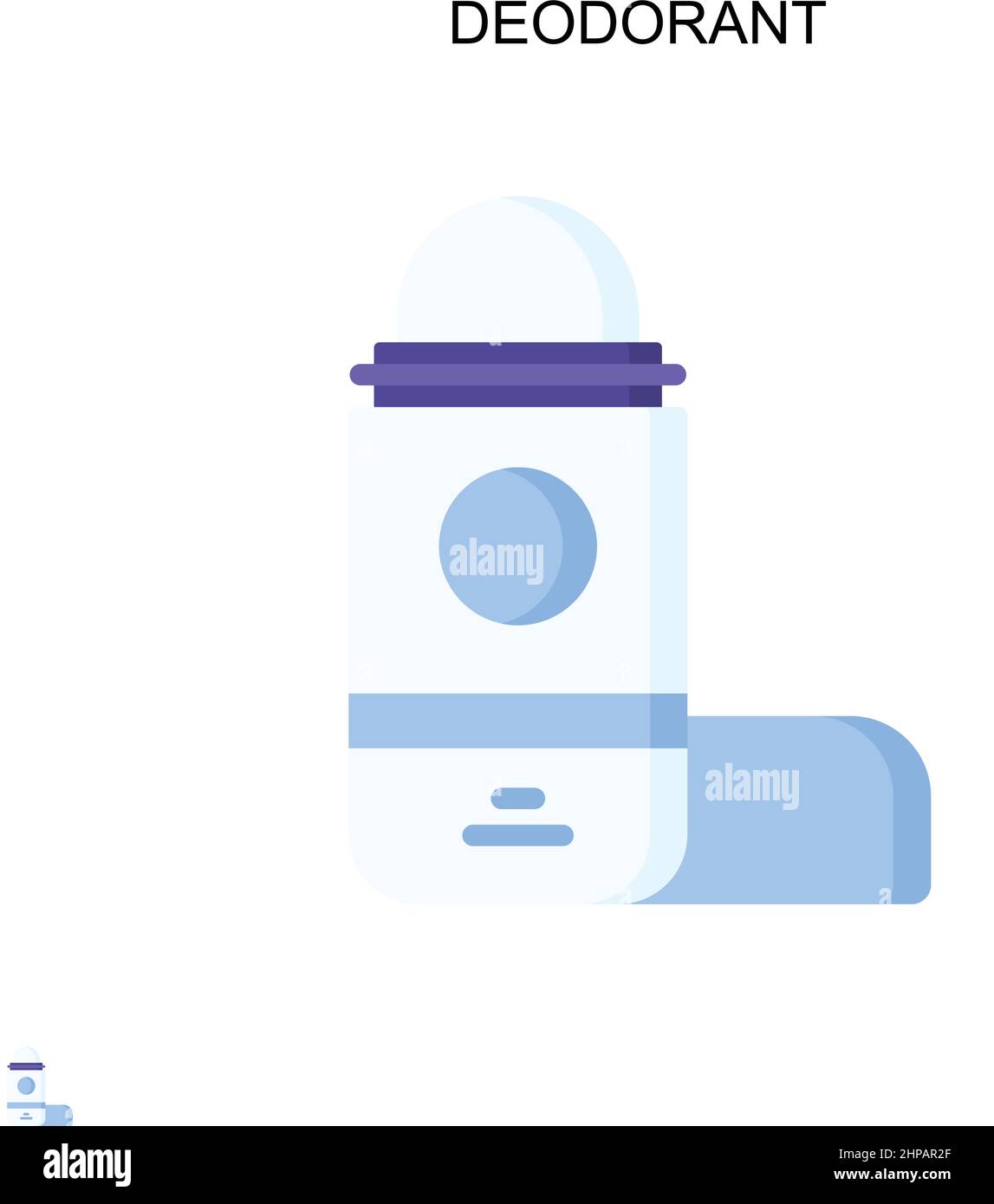 Deodorant Simple vector icon. Illustration symbol design template for ...