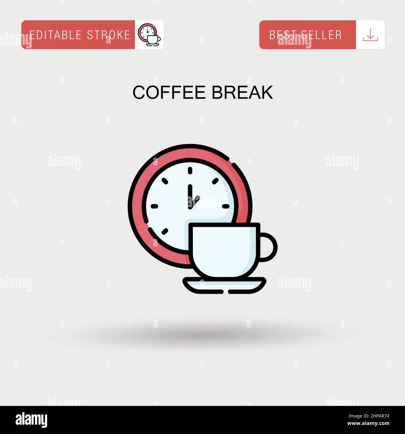 Coffee break office people Stock Vector Images - Alamy