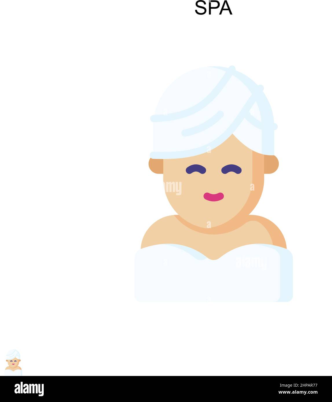 Spa Simple Vector Icon Illustration Symbol Design Template For Web Mobile Ui Element Stock