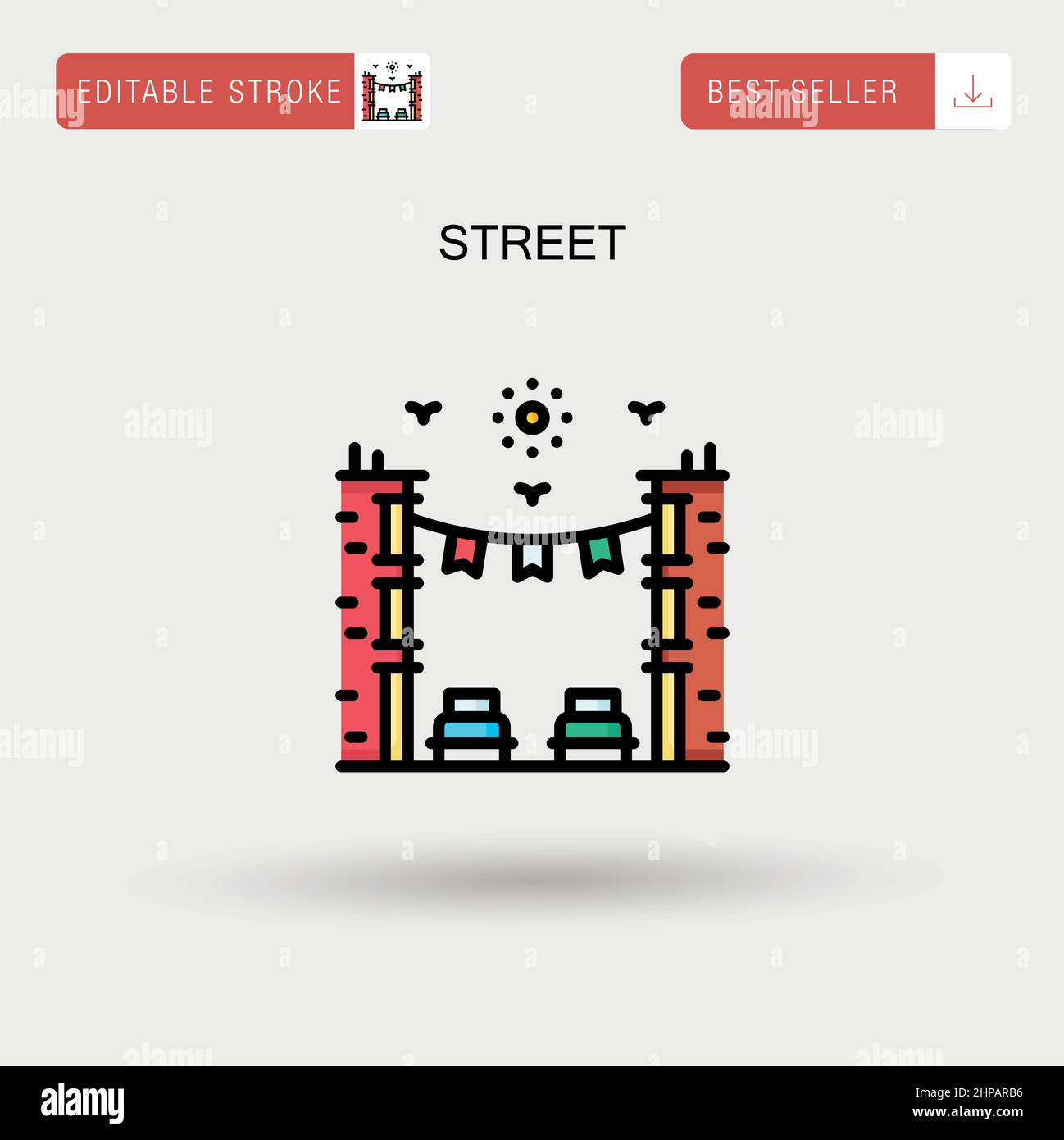 Icon street hi-res stock photography and images - Alamy