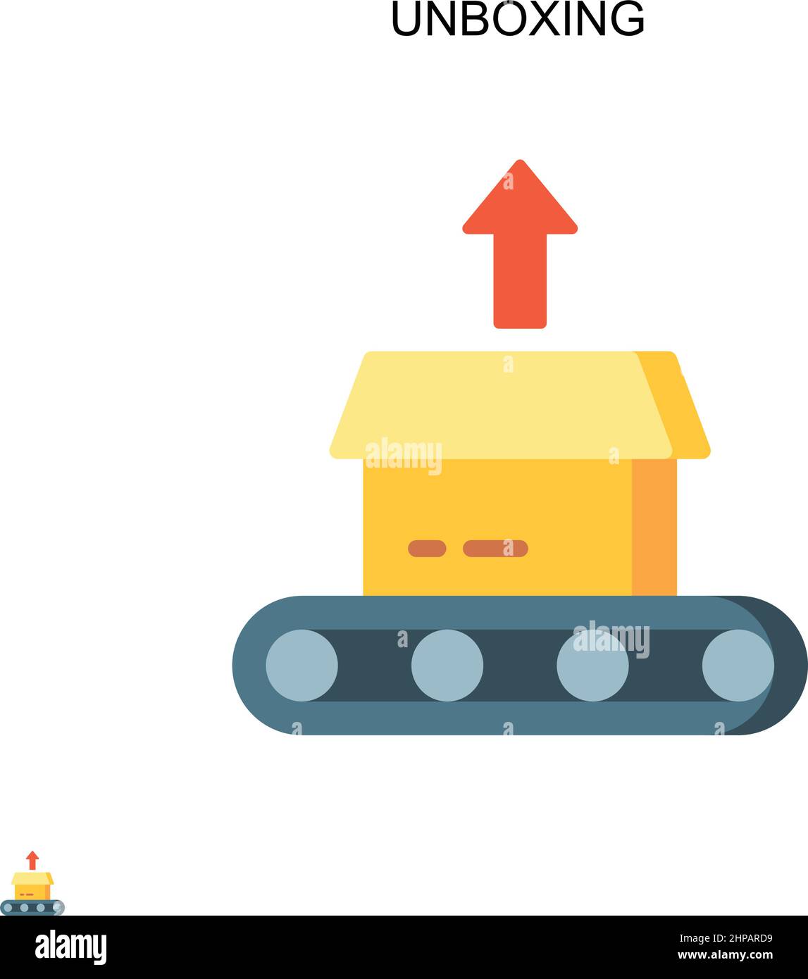 Unpack unpacking pack packing Stock Vector Images - Alamy