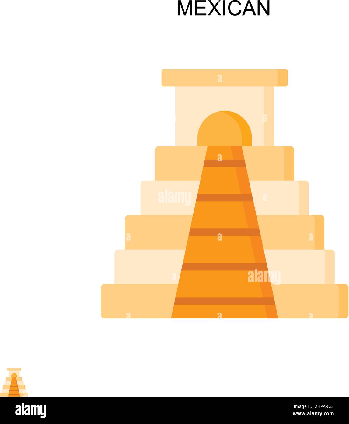 Mexican Simple vector icon. Illustration symbol design template for web ...