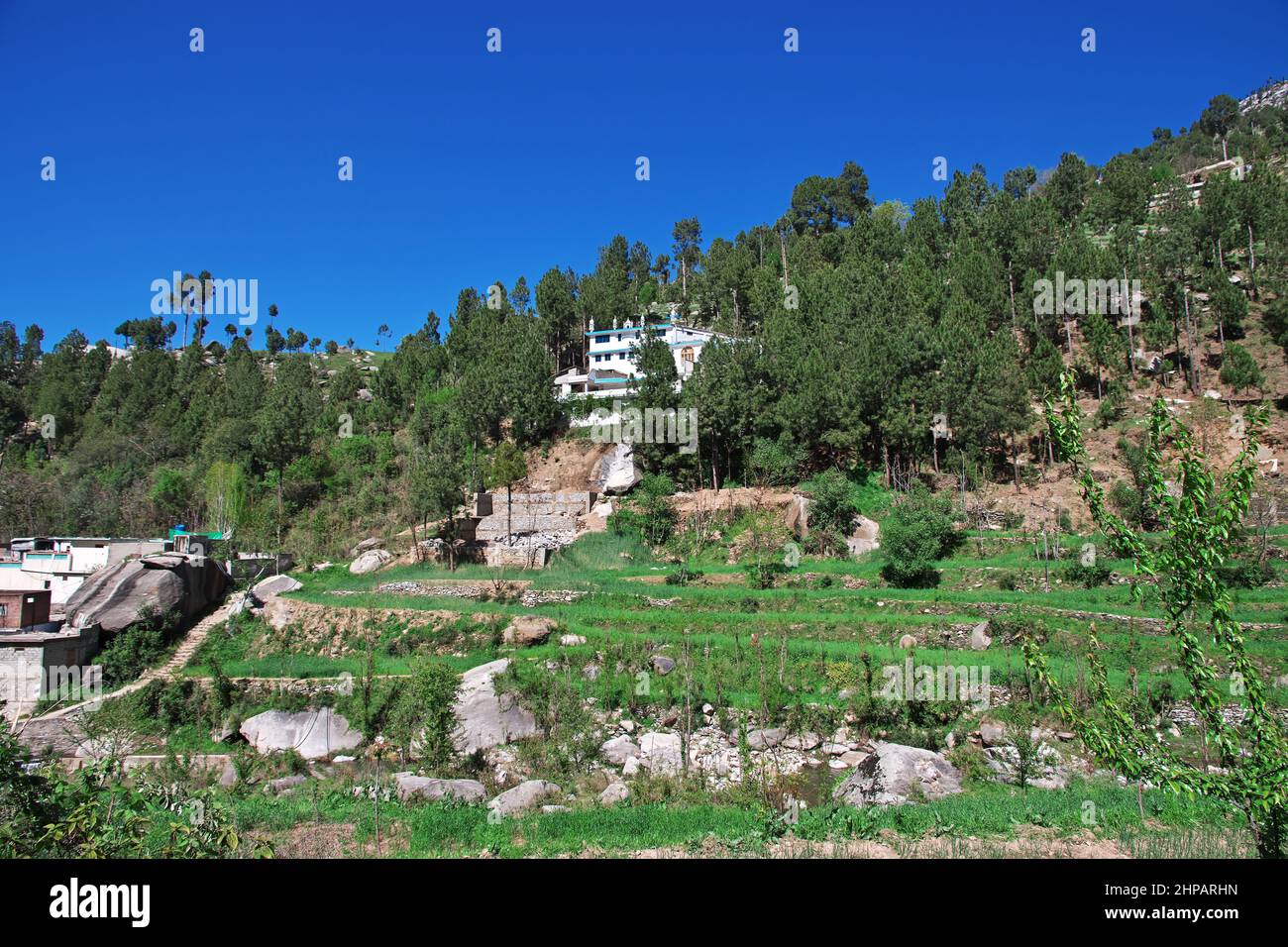 A small village close Mingora in Swat valley of Himalayas, Pakistan ...