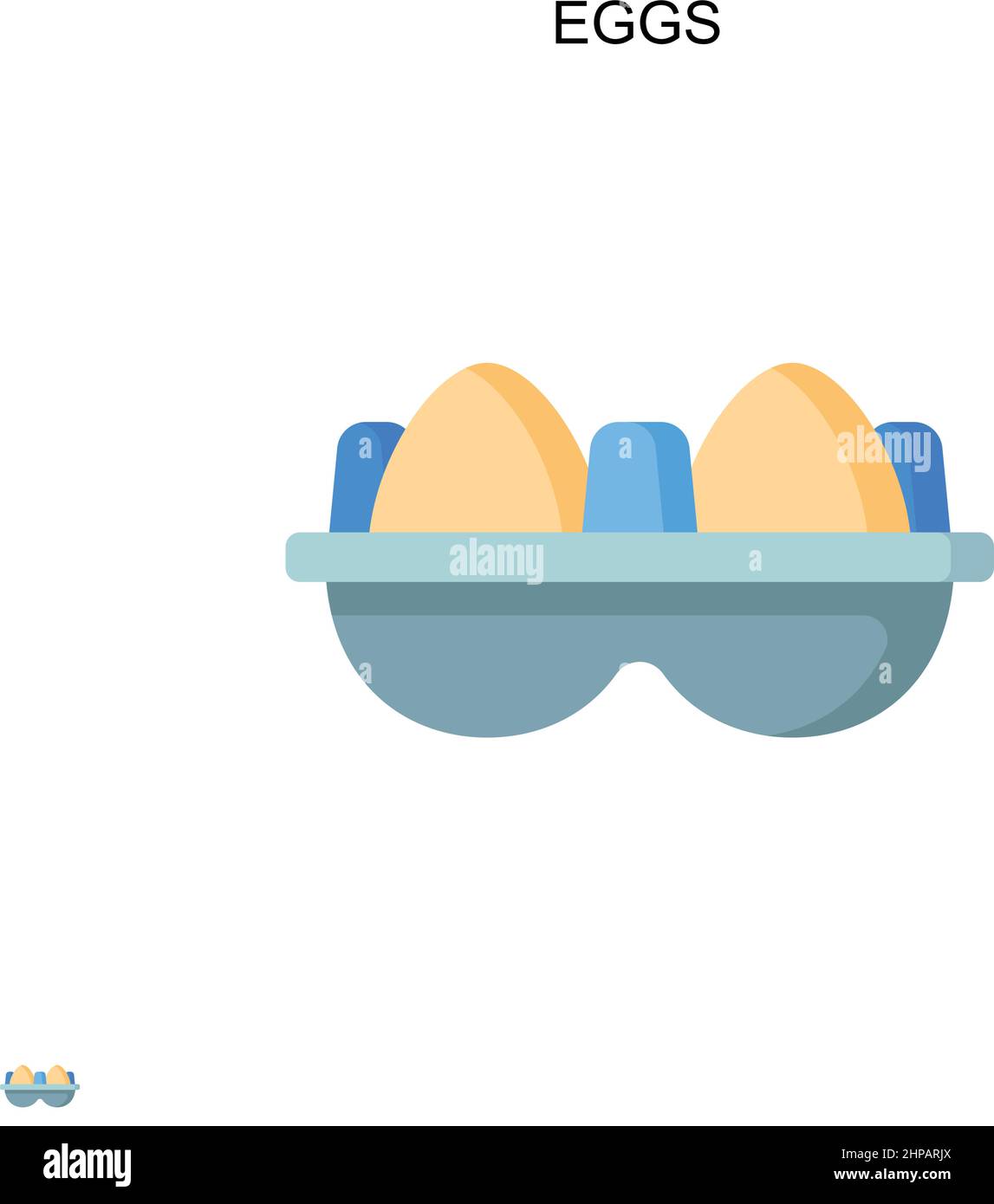 Eggs Simple vector icon. Illustration symbol design template for web ...