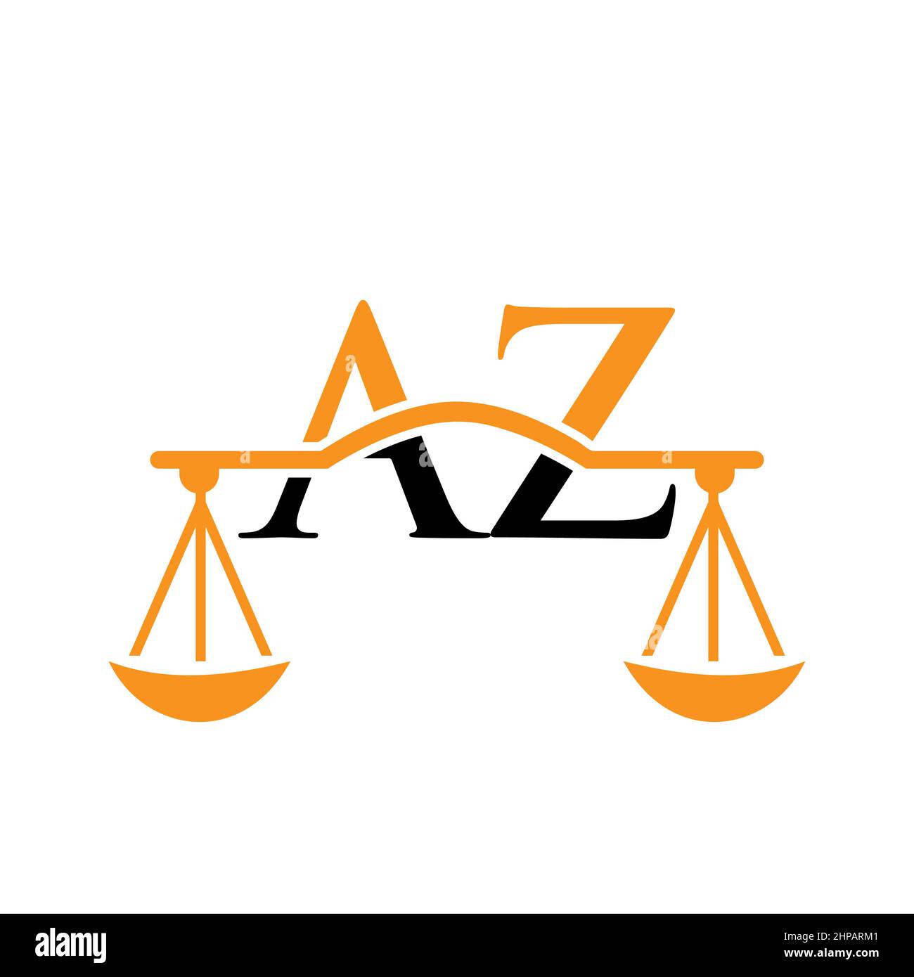 Law Firm Letter AZ Logo Design. Lawyer, Justice, Law Attorney, Legal ...