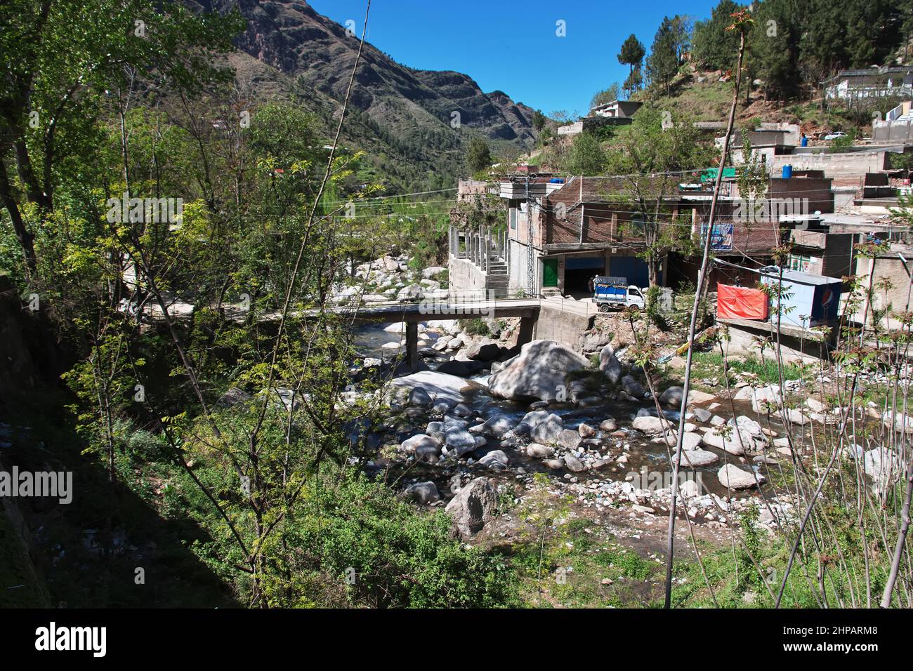 A small village close Mingora in Swat valley of Himalayas, Pakistan ...