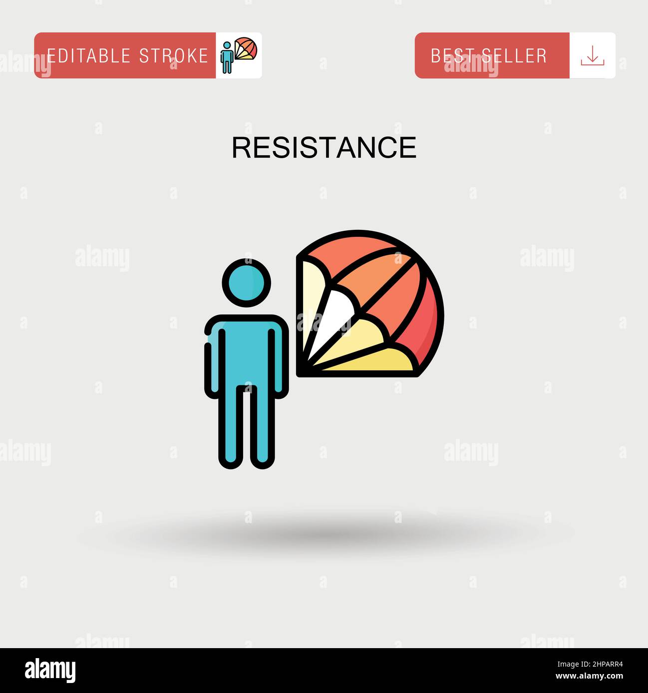 Resistance Simple vector icon Stock Vector Image & Art - Alamy