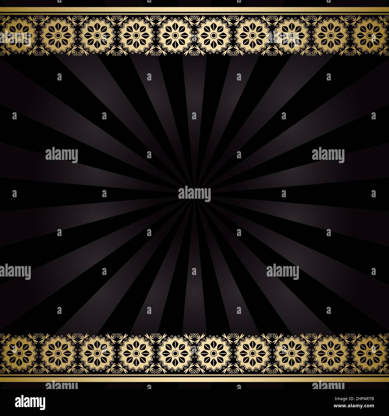 Black background frame golden Stock Vector Images - Alamy