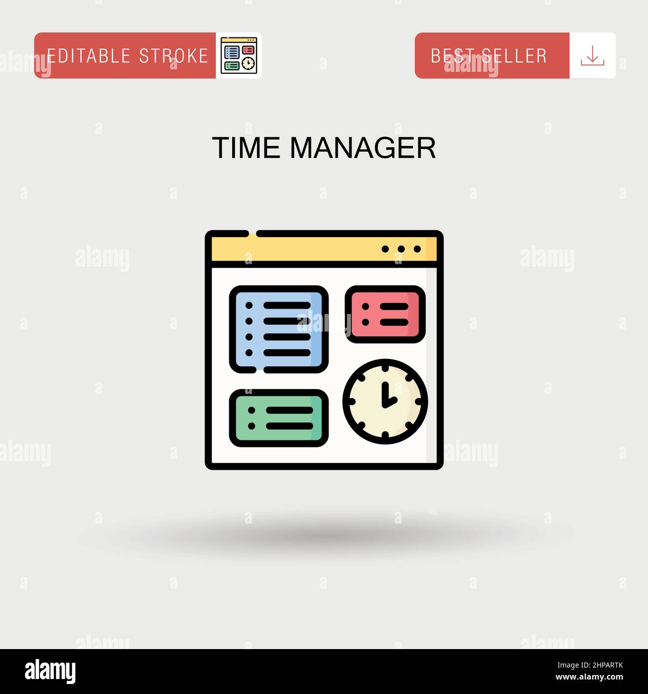 Time manager Stock Vector Images - Alamy