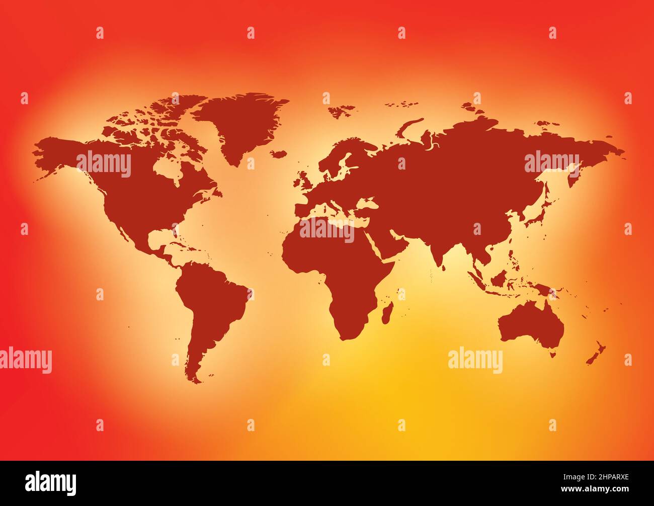 bright red background with dark red map of the world - vector. Eps in ...