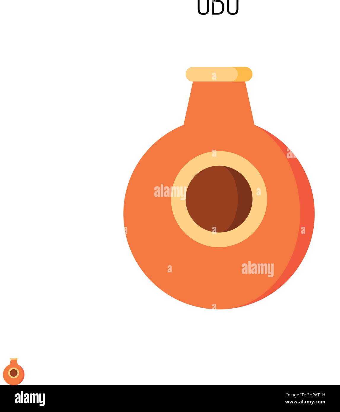 Udu Simple vector icon. Illustration symbol design template for web ...