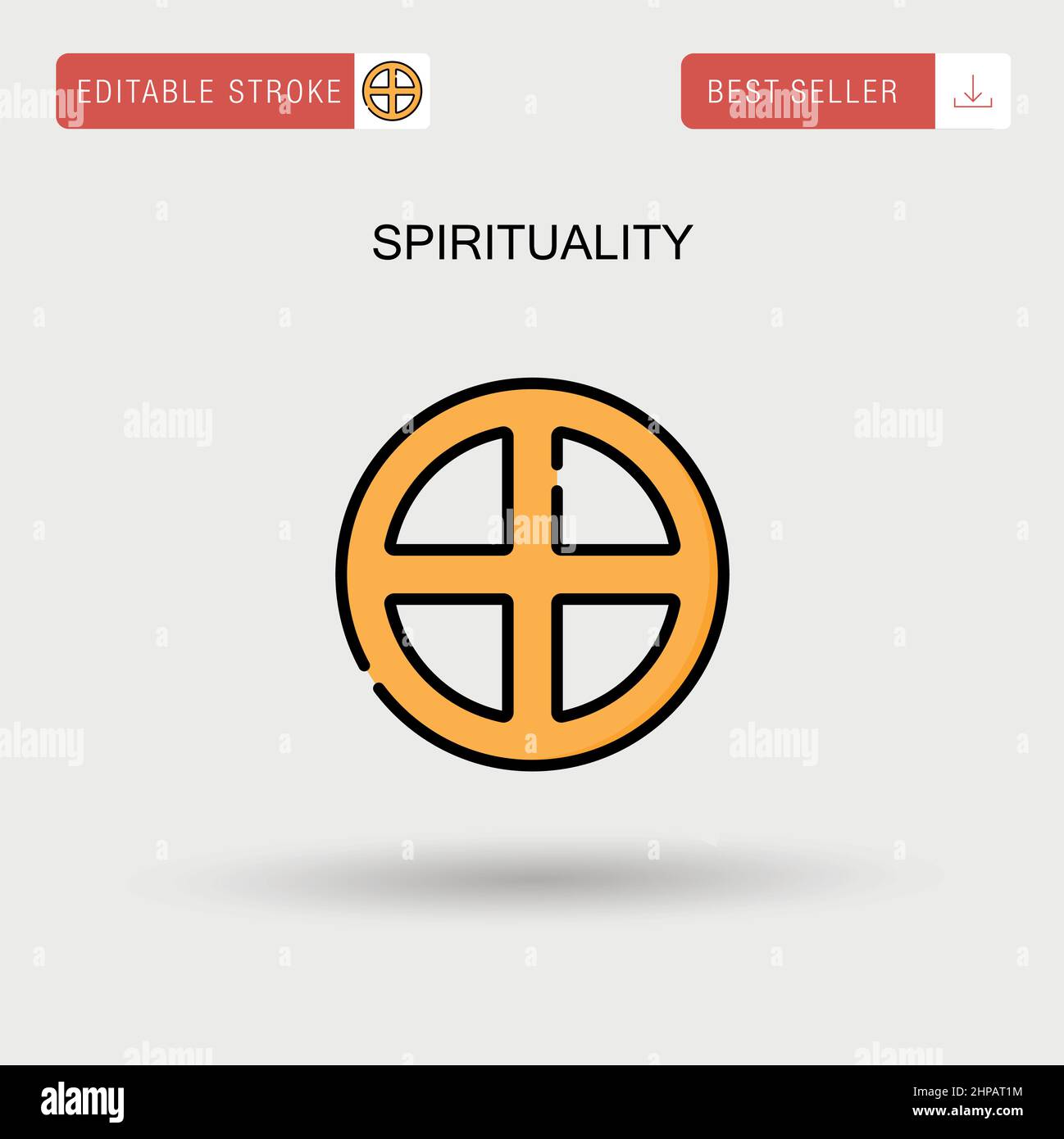 Spirituality Simple vector icon Stock Vector Image & Art - Alamy